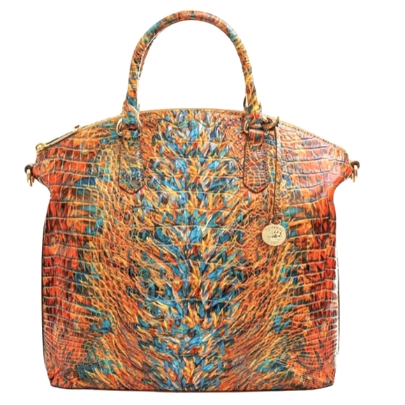 Brahmin | Bags | Pristine Brahmin Large Duxbury Satchel Hot Rod ...